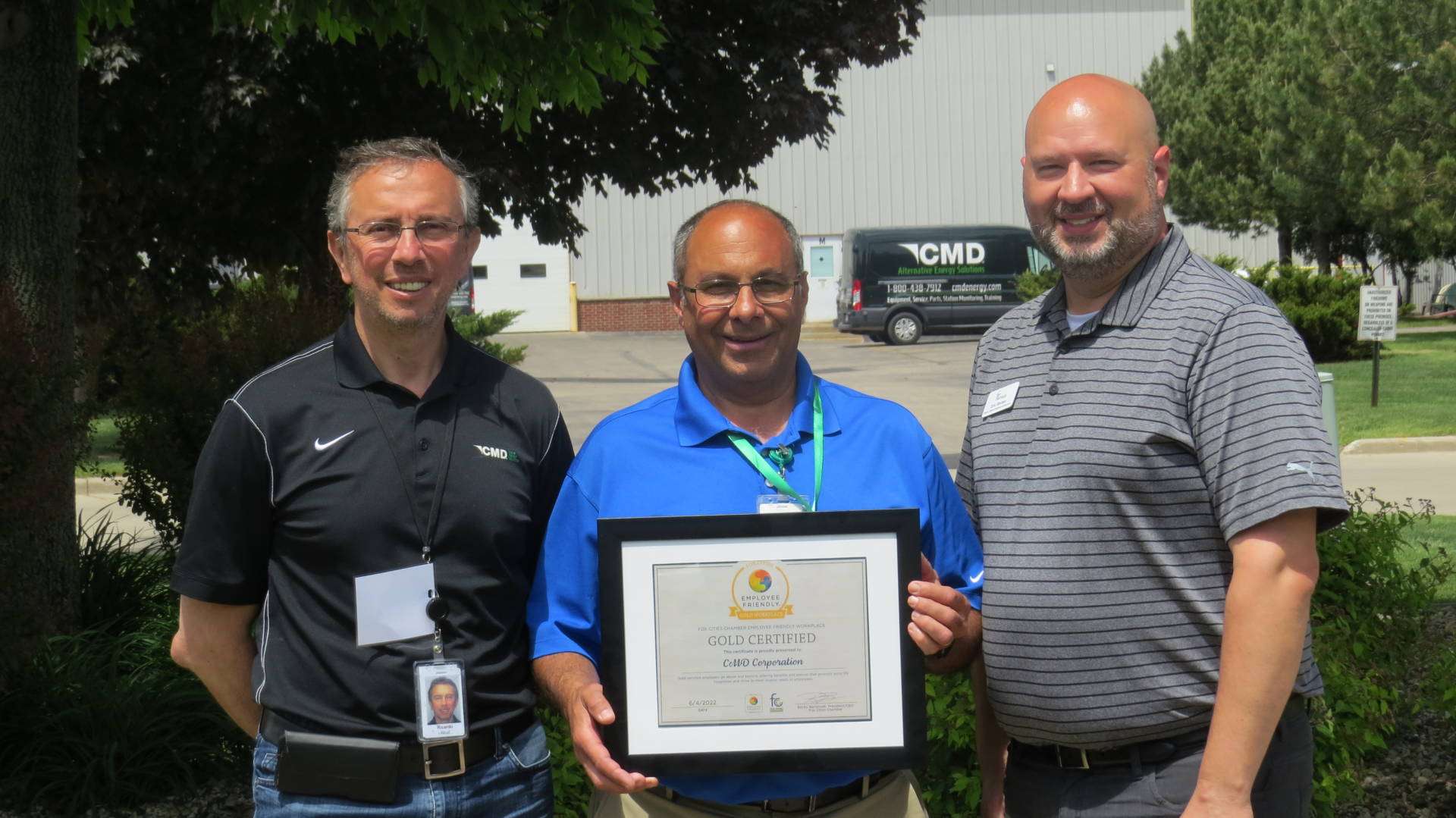 CMD Corporation Becomes Gold-Certified Fox Cities Employee Friendly ...